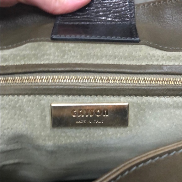 GRYSON | Bags | Gryson Clio Expandable Olive Green Leather Tote | Poshmark
